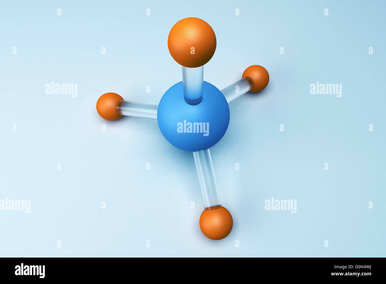 Molecular model of methane Stock Photo - Alamy