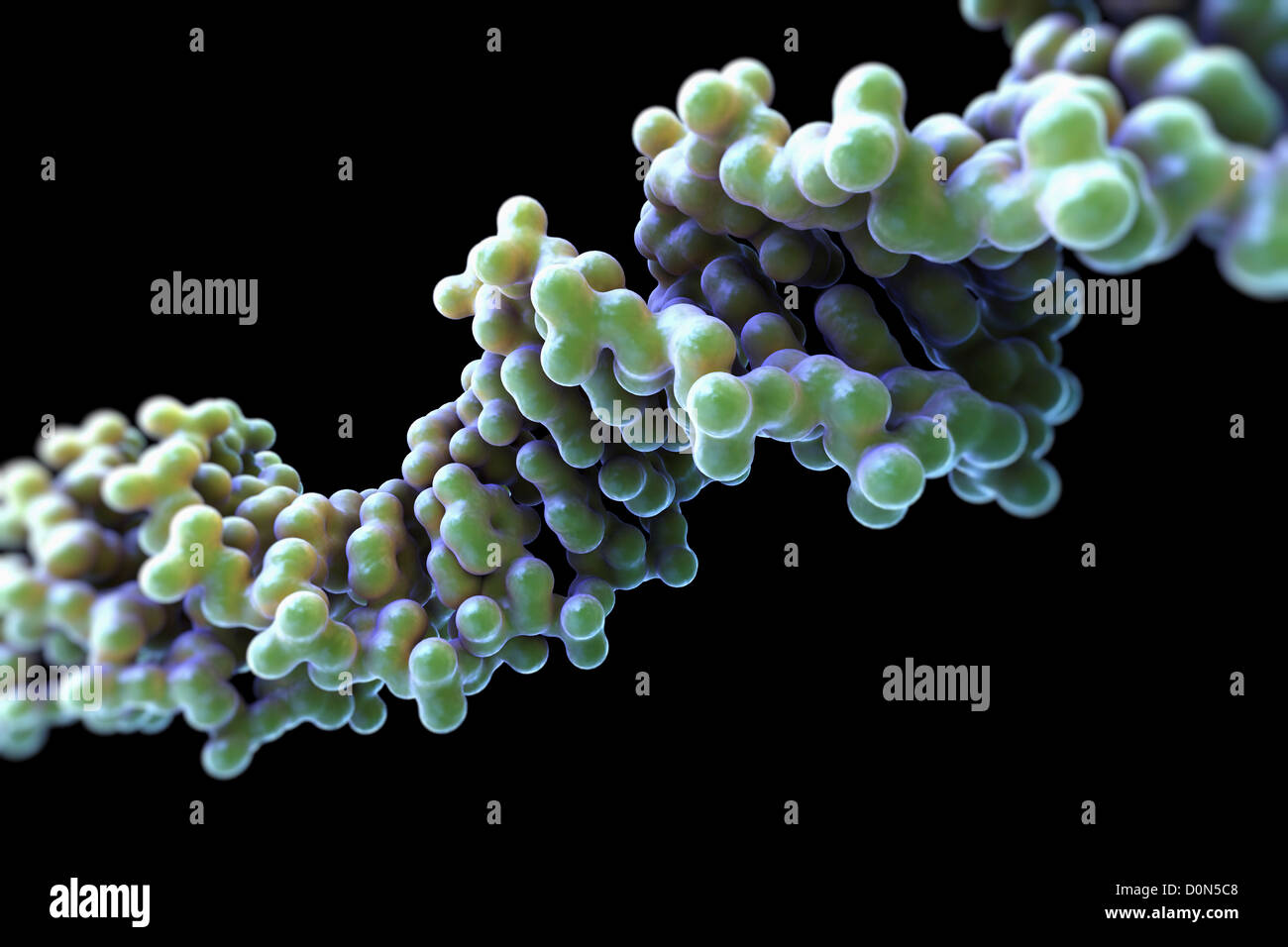 Structure of human DNA or deoxyribonucleic acid (PDB 1BNA Stock Photo ...