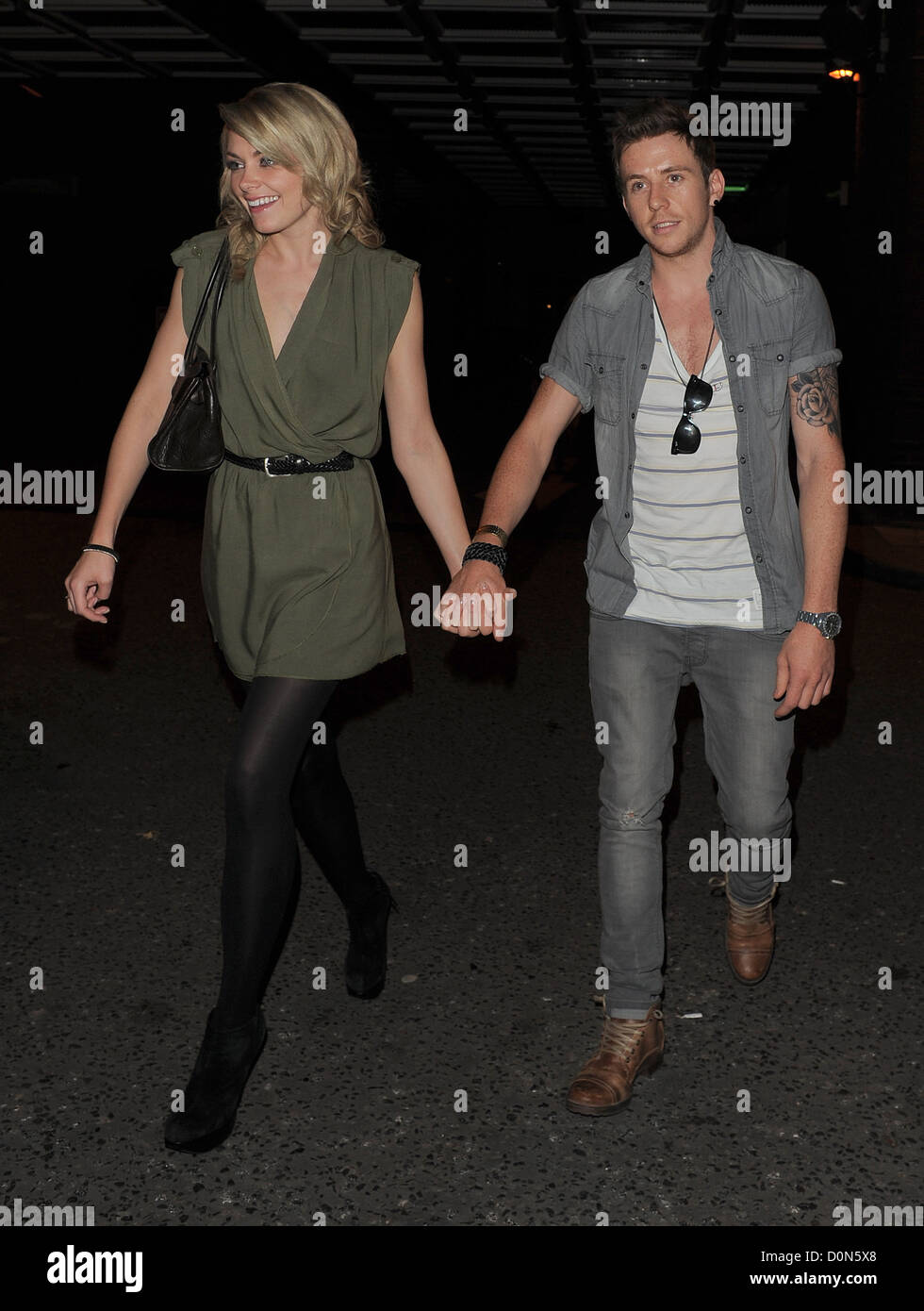 Danny Jones of boy band McFly enjoys a night out at Mahiki nightclub ...