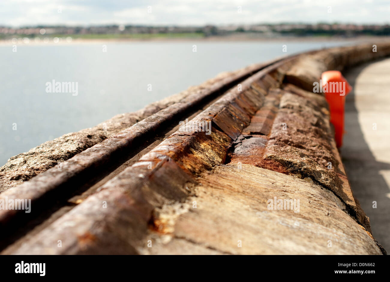 a rusty metal rail Stock Photo - Alamy