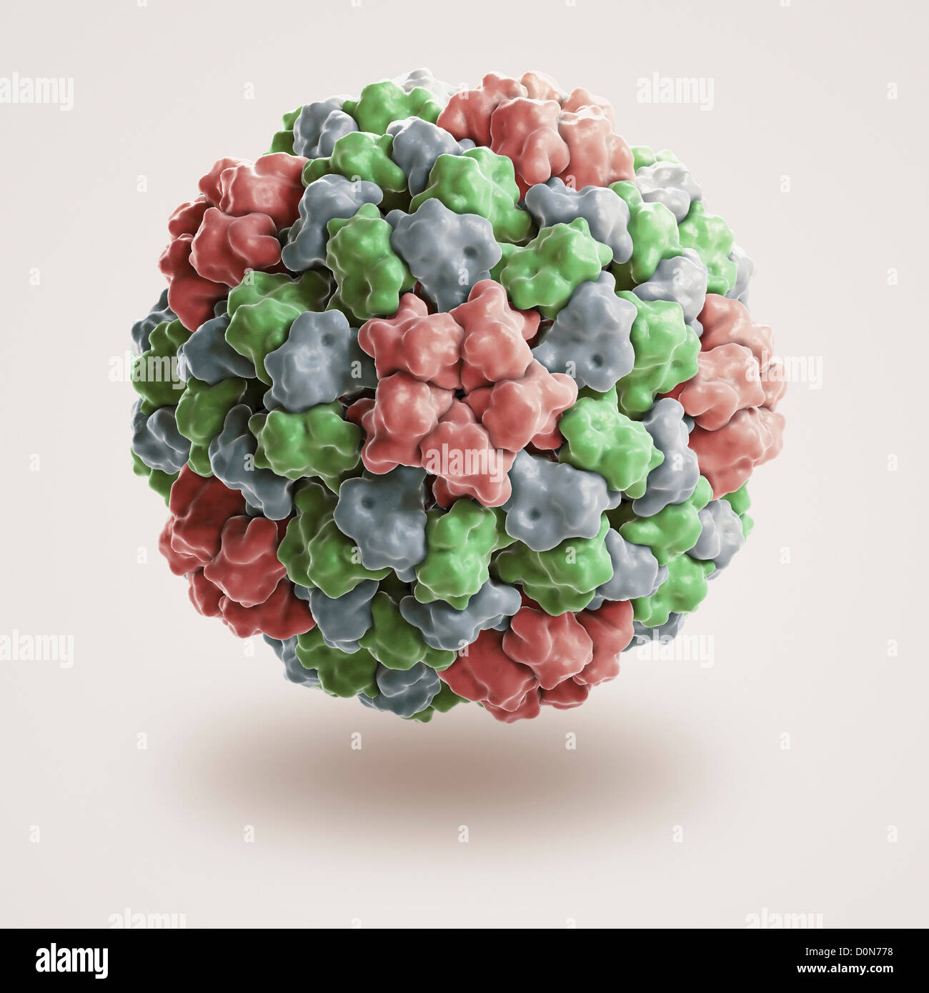 Structure Cucumber Mosaic Virus (CMV) (PDB 1F15) family Bromoviridae ...