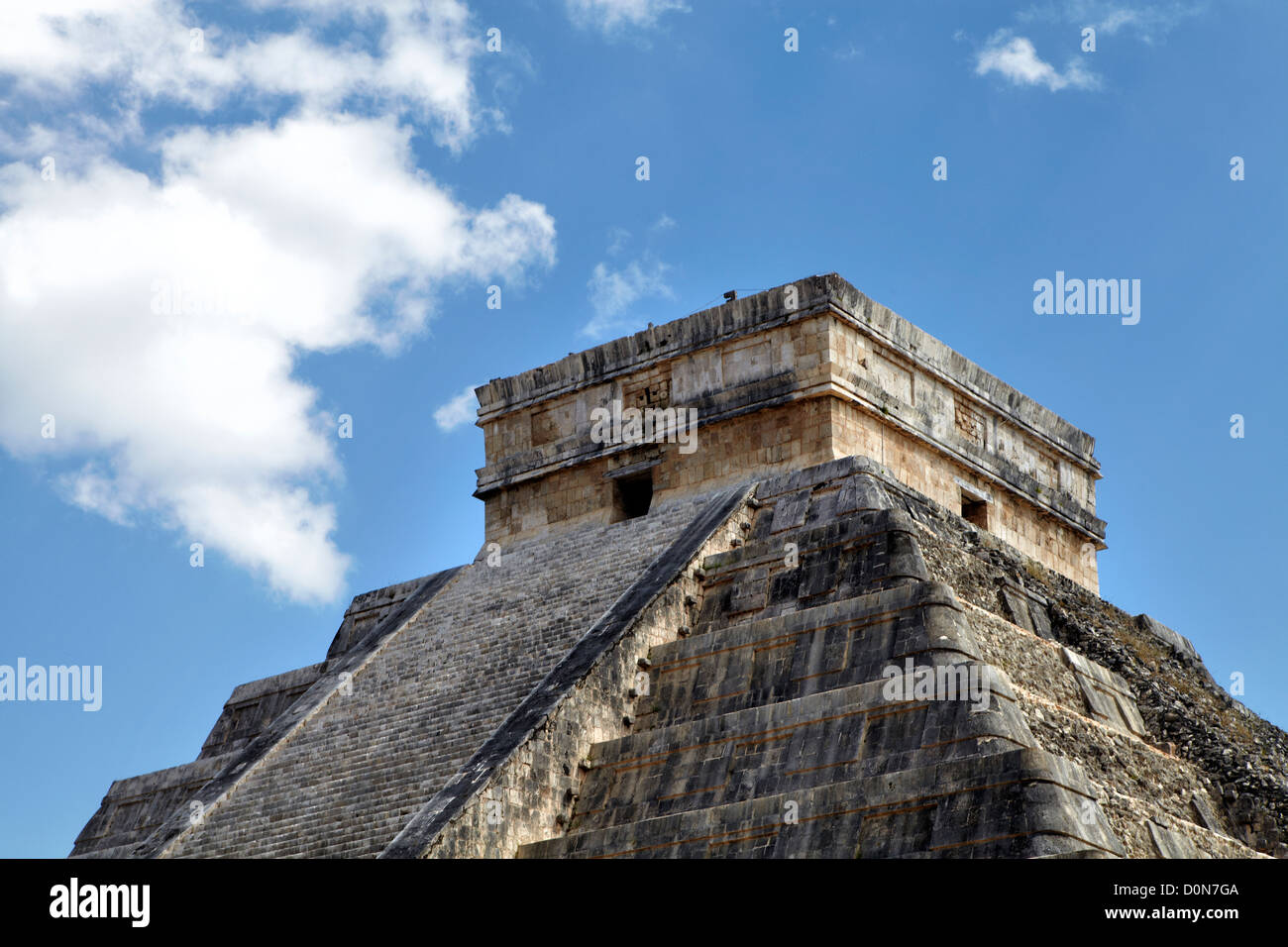 Temple of Kukulkan, Castillo De Kukulcan, El Castillo. Mayan temples at ...