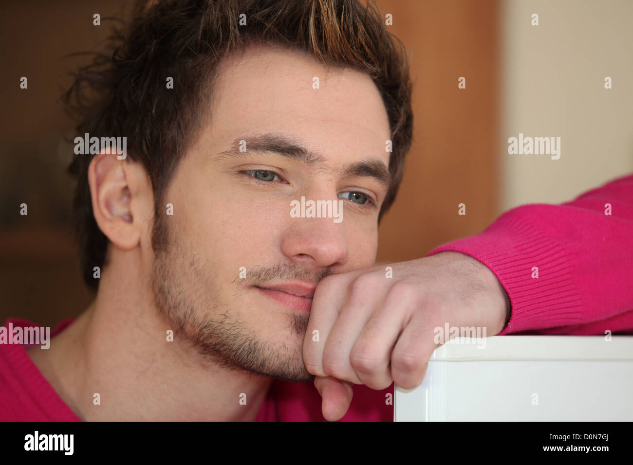 A man deep in thought Stock Photo - Alamy