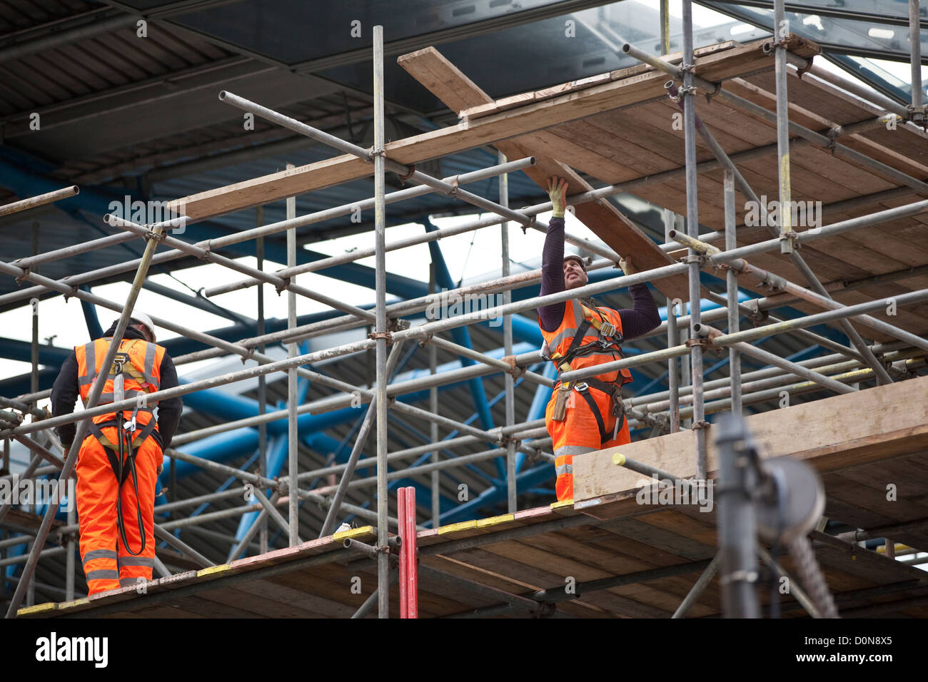 Construction at Waterloo station where former Eurostar Terminals are ...