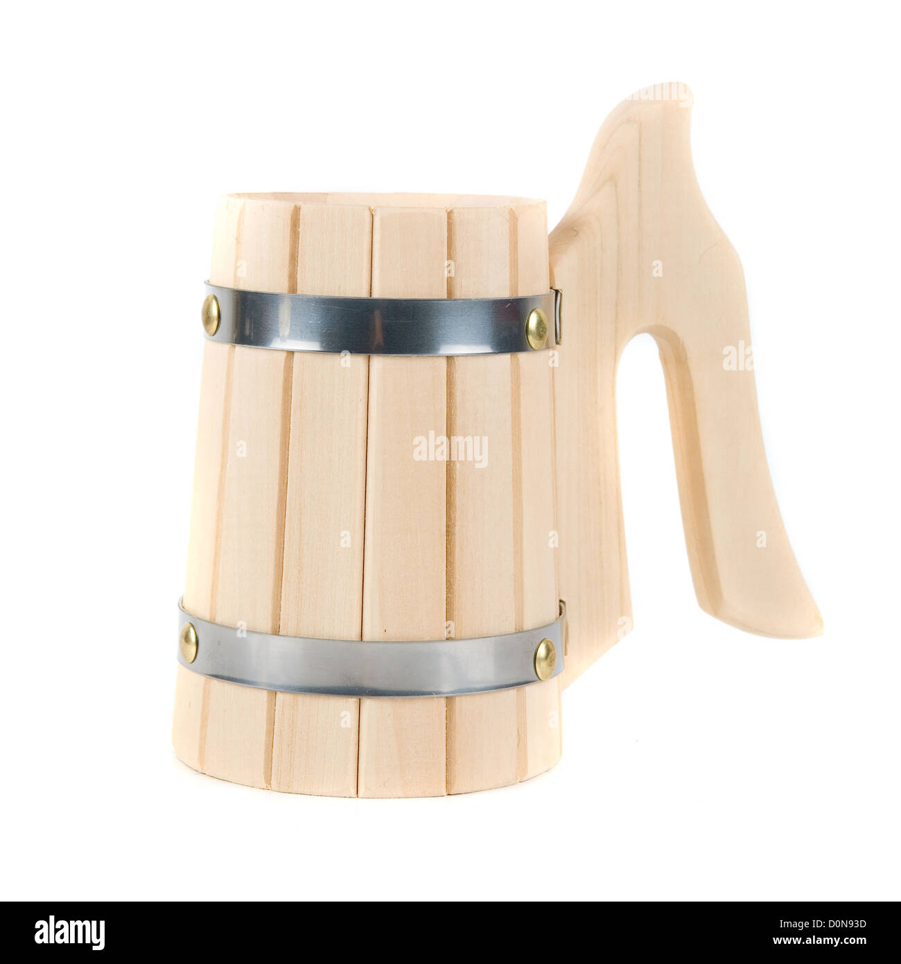 wooden handmade mug Stock Photo - Alamy