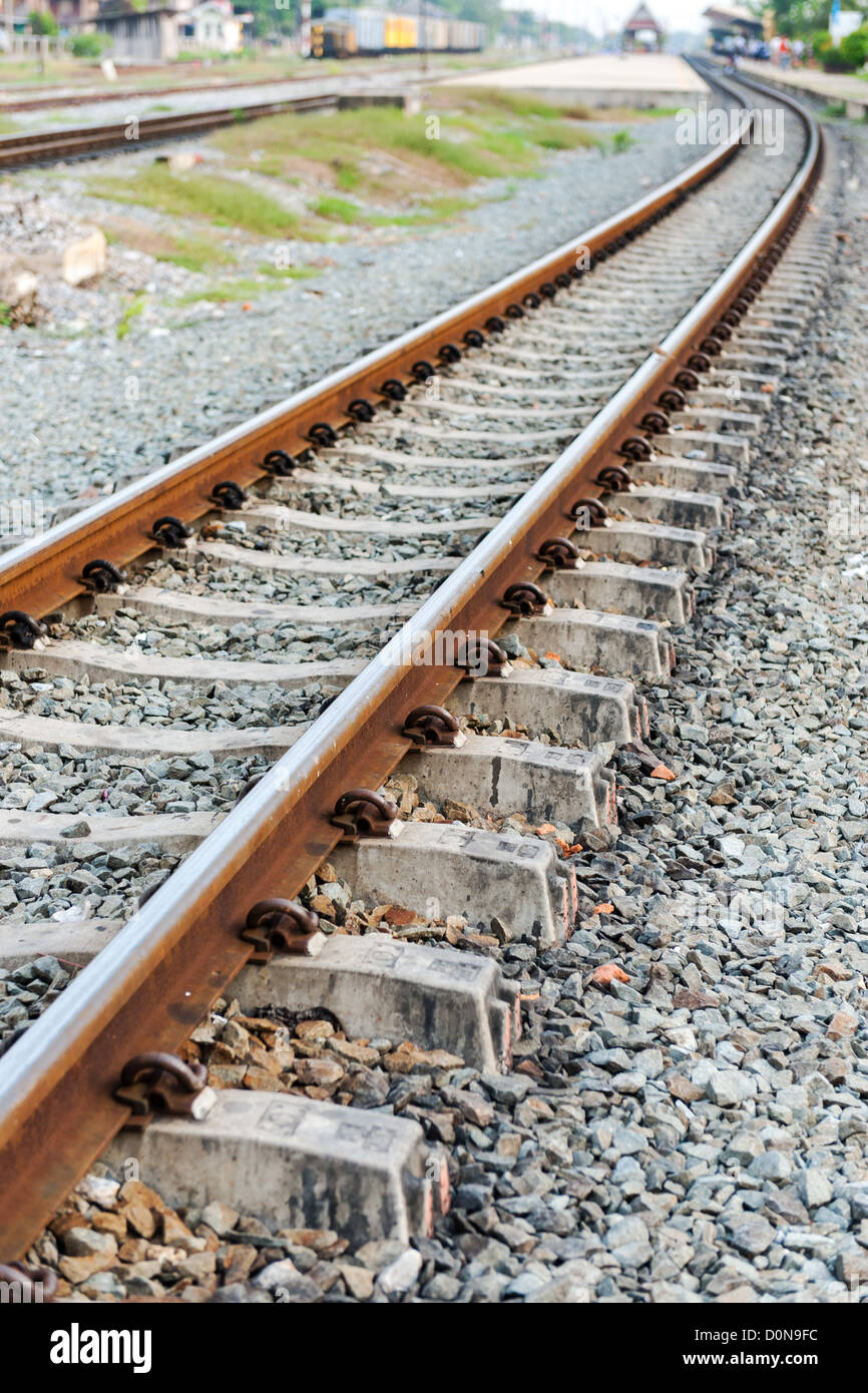 Train station railway railroad track hi-res stock photography and ...
