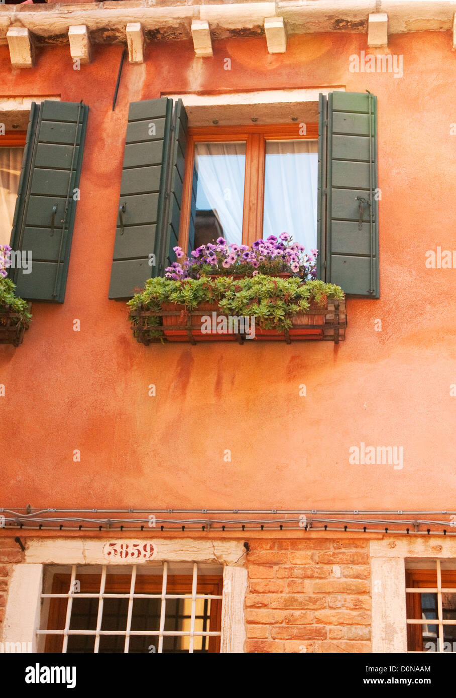 Window of building, Venice, Italy Stock Photo - Alamy