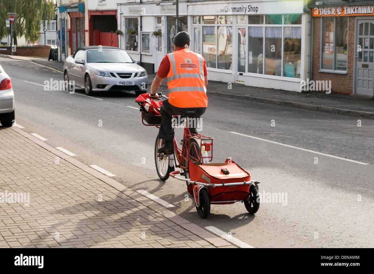 Postman bike hi-res stock photography and images - Alamy