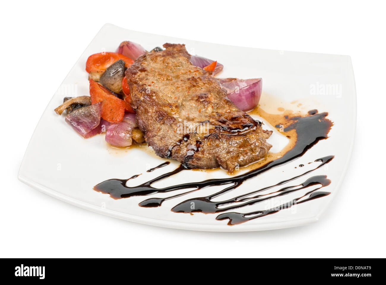 beef steak with vegetable Stock Photo - Alamy
