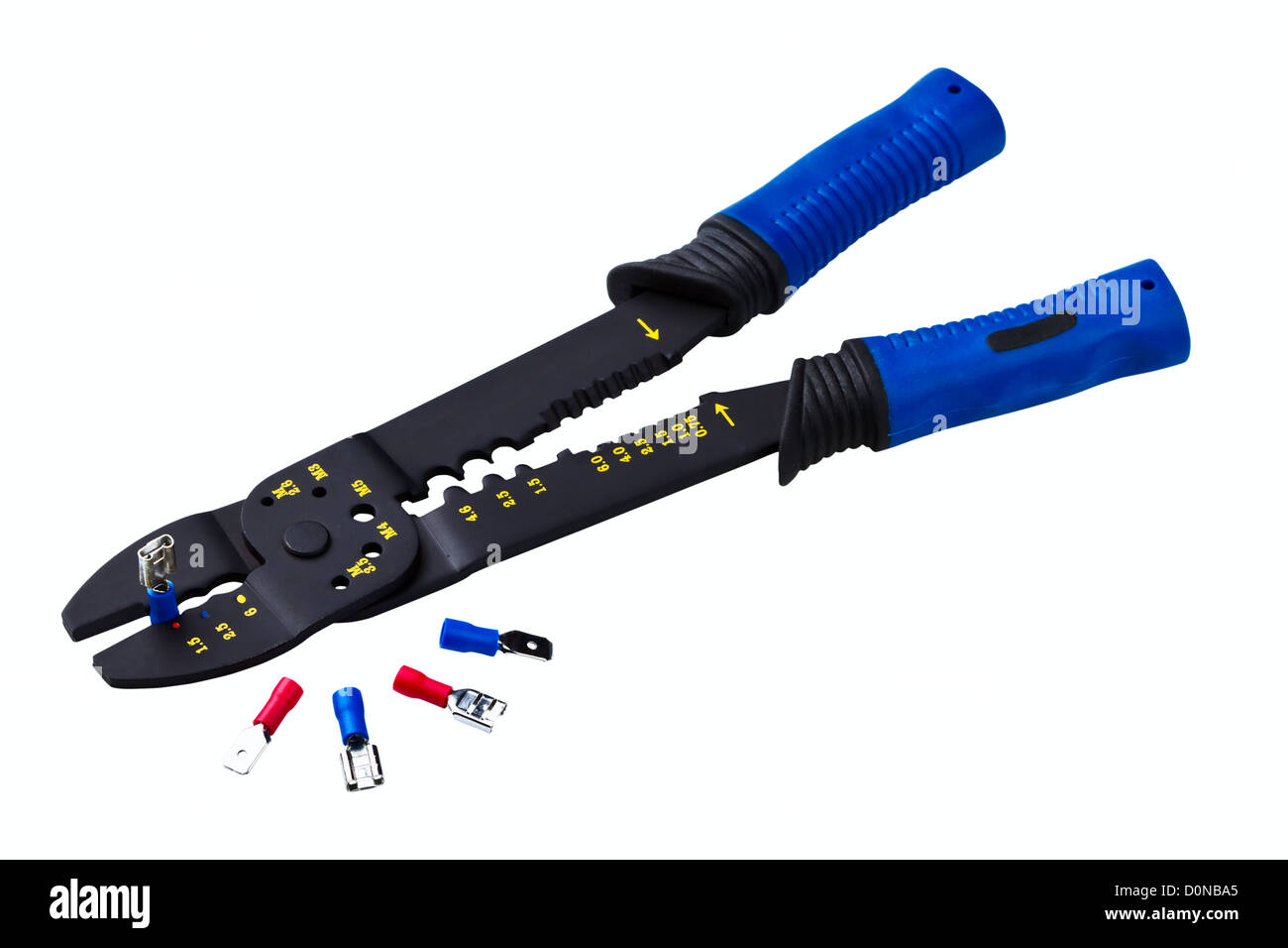 wire stripper isolated on a white background Stock Photo - Alamy