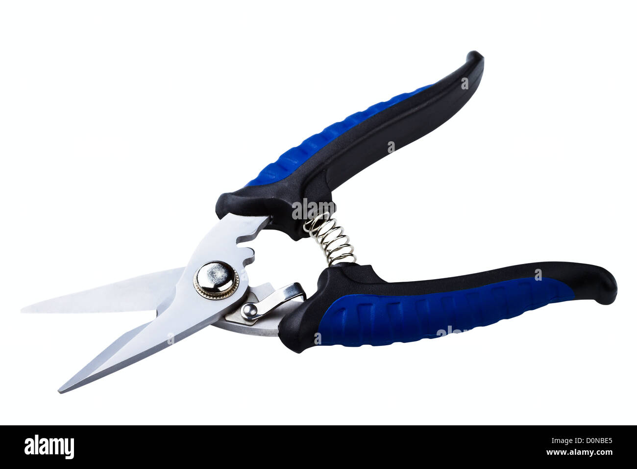 scissors for metal isolated on a white background Stock Photo - Alamy