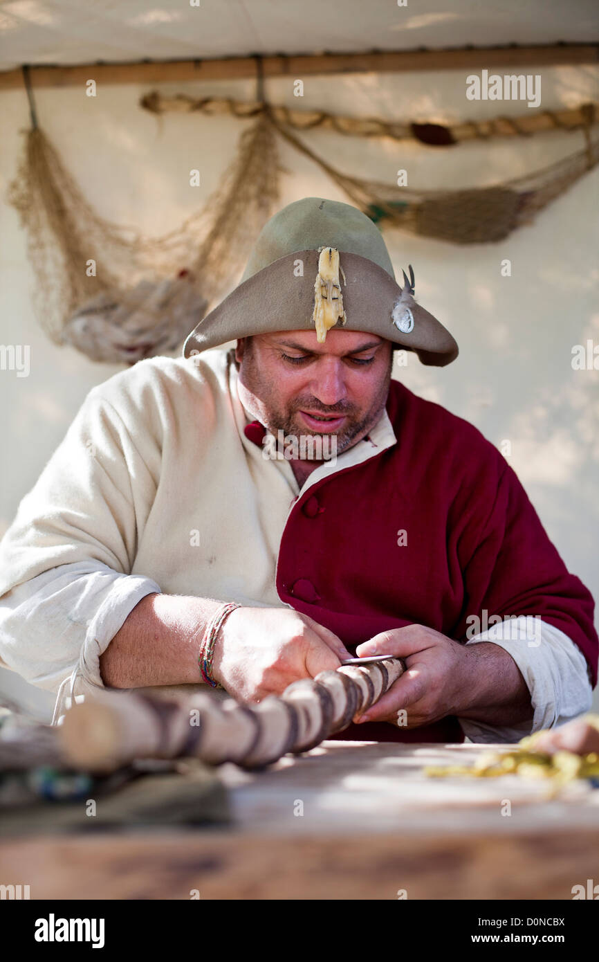 Trained carpenter Ashley Dyer interprets medieval woodcarving at ...