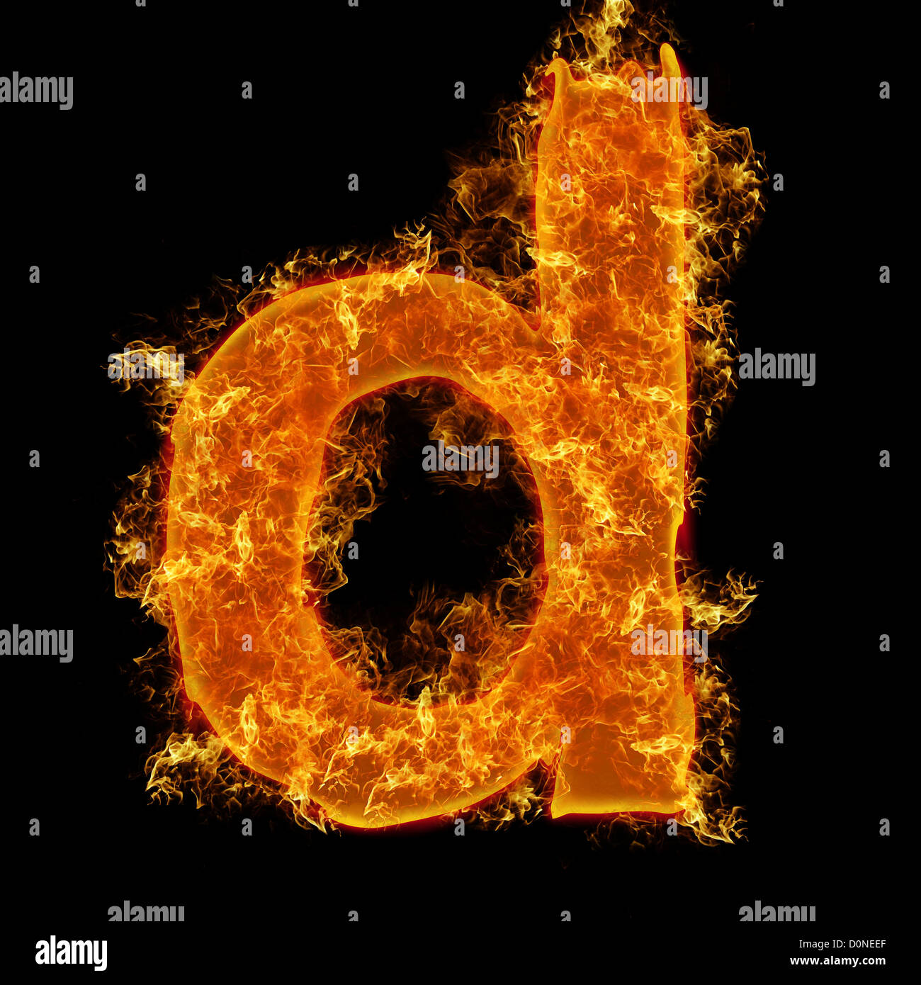 Fire Letter D