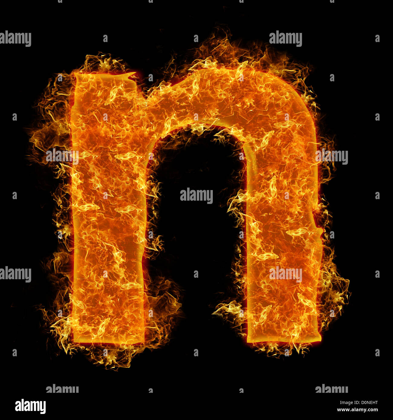 Fire Letters N