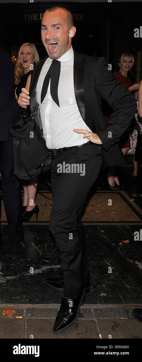 Louis Spence leaving the TV Choice Awards 2010, held at The Dorchester ...