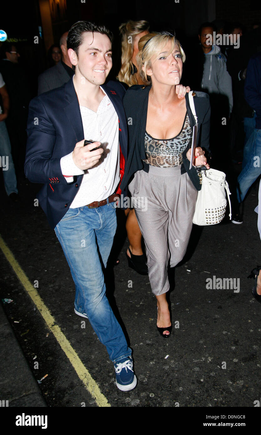 Ray Quinn and Emma Stephens outside Chinawhite nightclub London ...