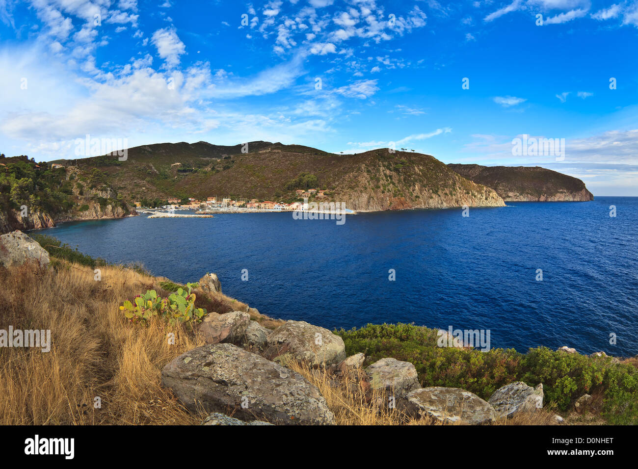 Capraia island harbour hi-res stock photography and images - Alamy