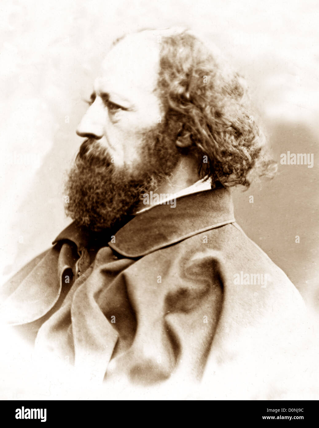Lord Alfred Tennyson Victorian Poet Stock Photo - Alamy