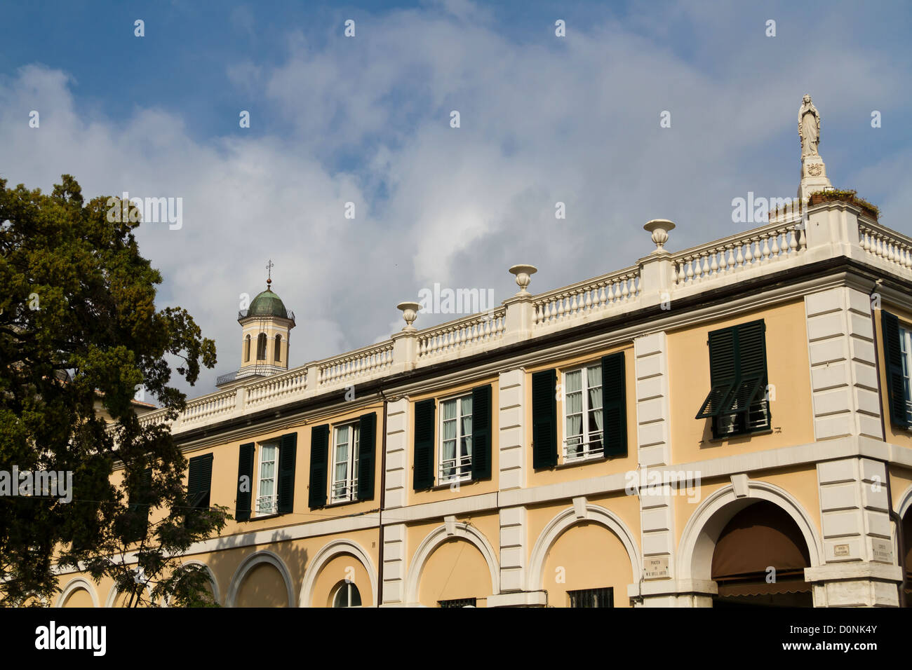 Typical House Facade in Chiavari in Liguria, Italy Stock Photo - Alamy
