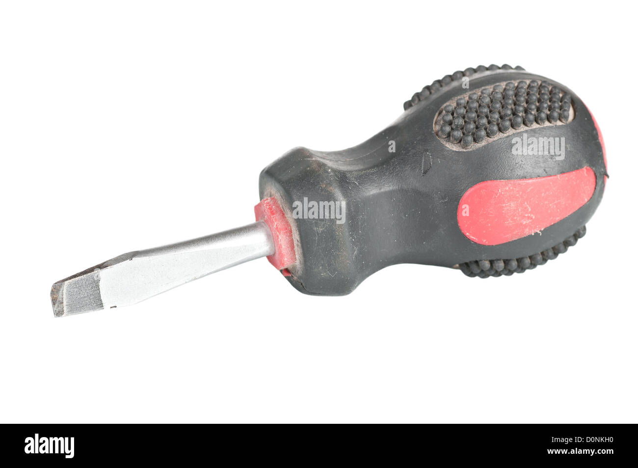 Old screwdriver over a white background Stock Photo - Alamy
