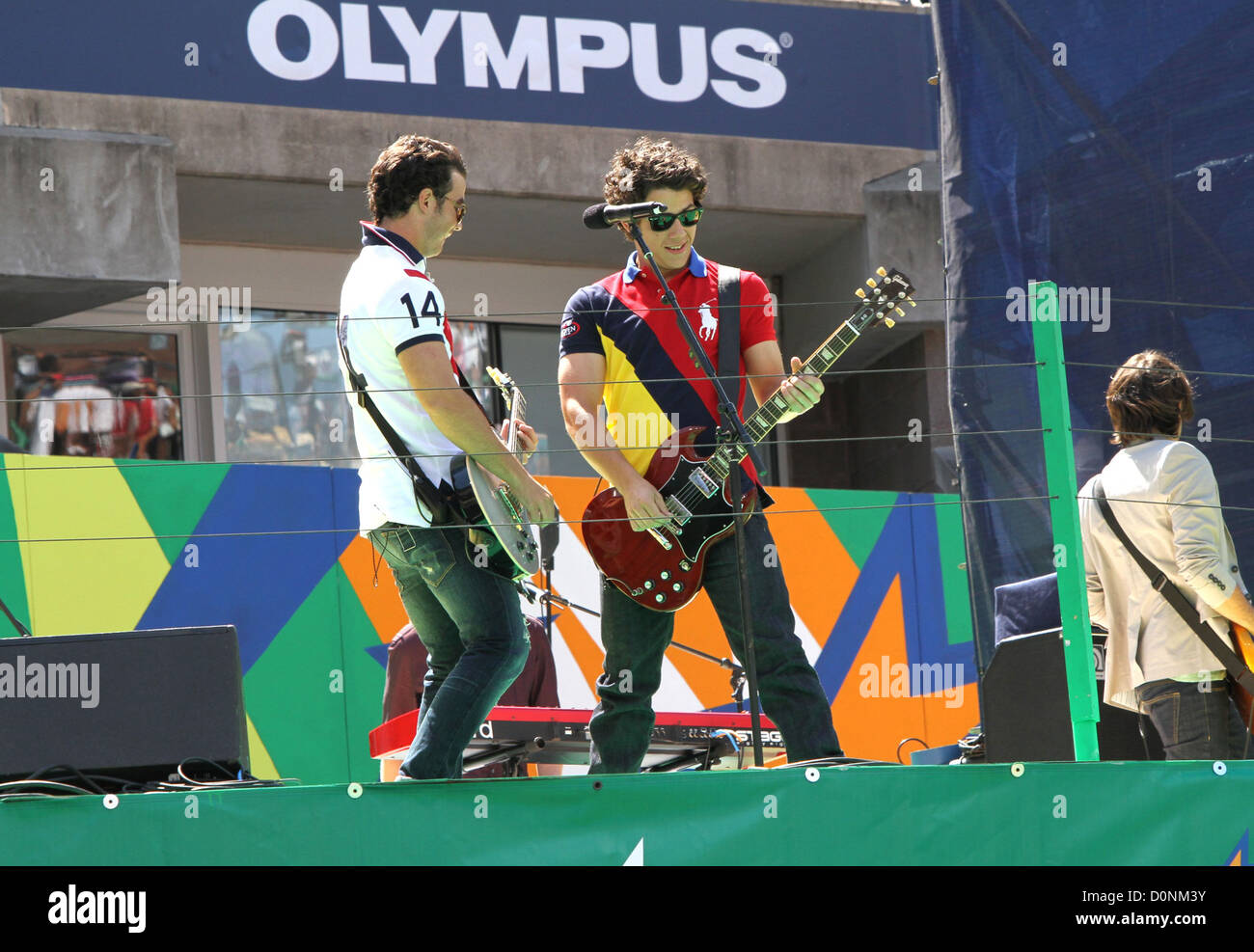 The Jonas Brothers 2010 US Open Arthur Ashe Kids Day held at USTA ...