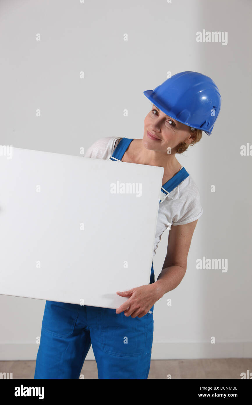 Female builder hi-res stock photography and images - Alamy