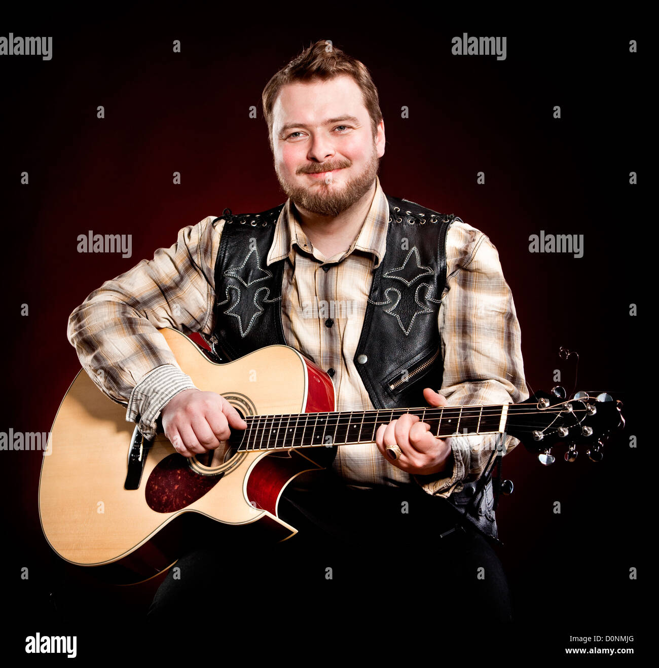 man with a guitar Stock Photo - Alamy