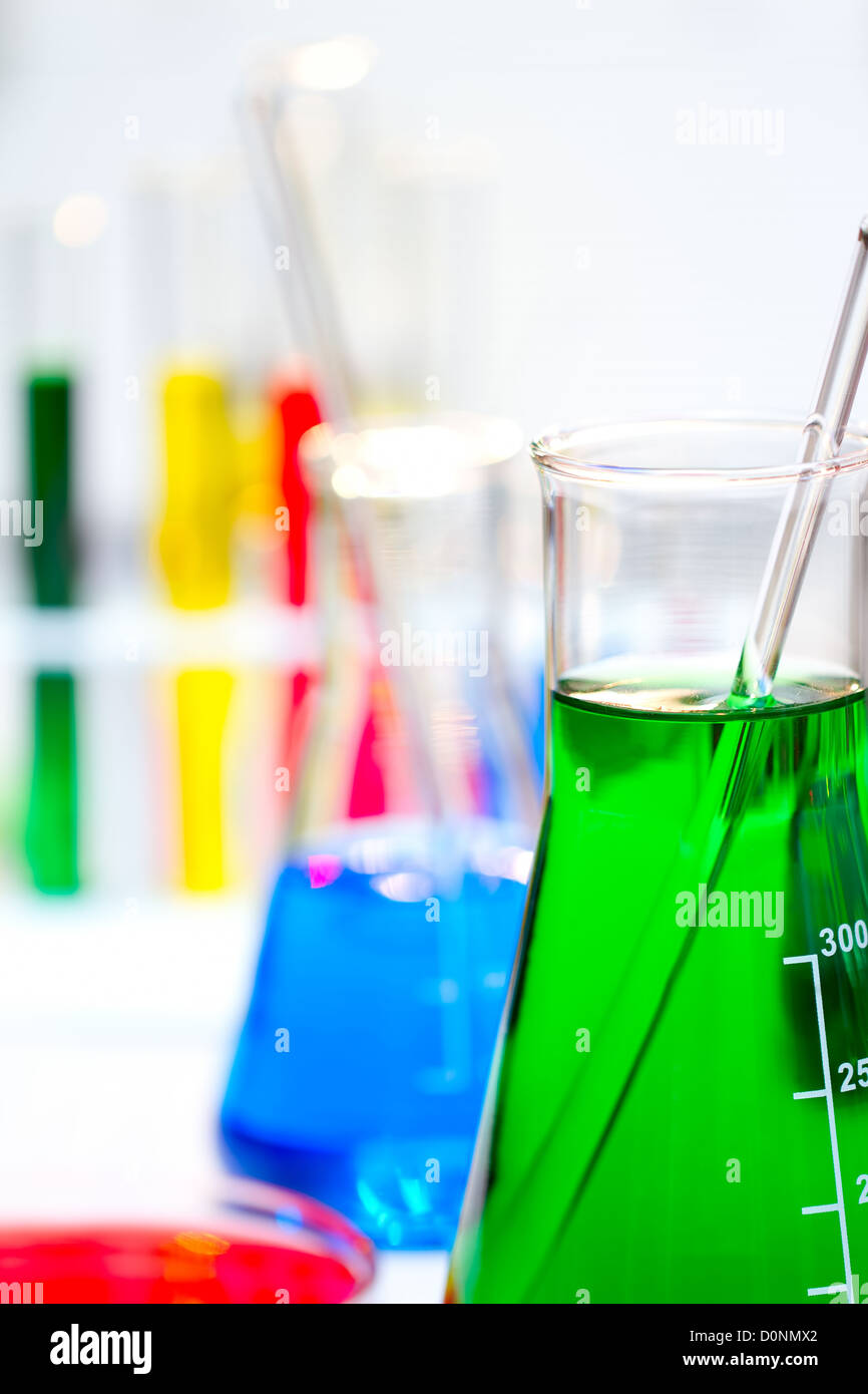 Chemistry Investigating Research Examining Testing Stock Photo - Alamy