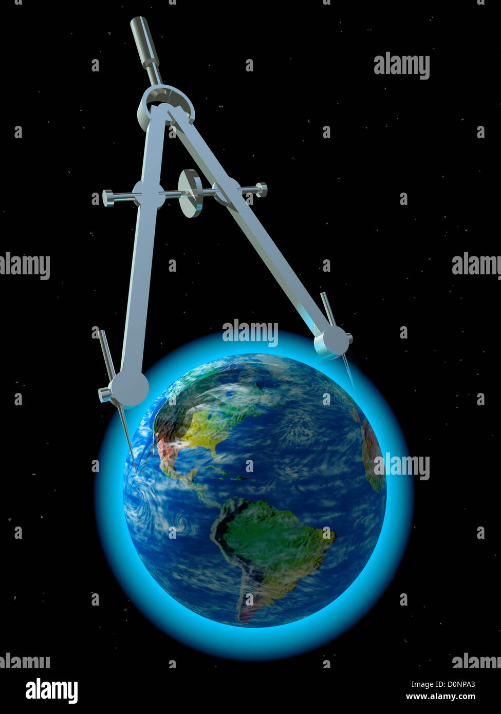 Globe measuring hi-res stock photography and images - Alamy
