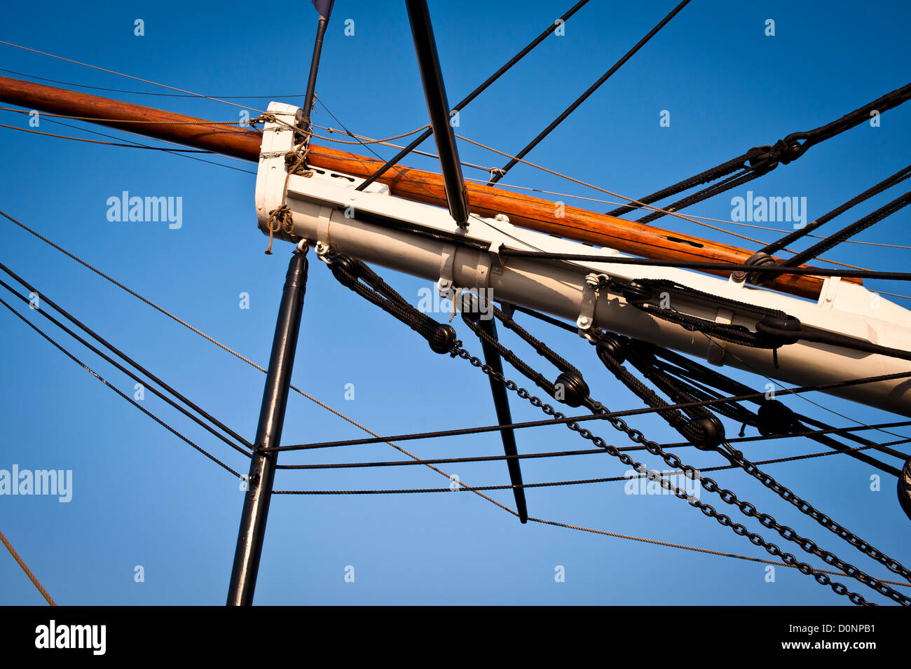 Bowsprit of the USS Constellation, Baltimore Stock Photo - Alamy