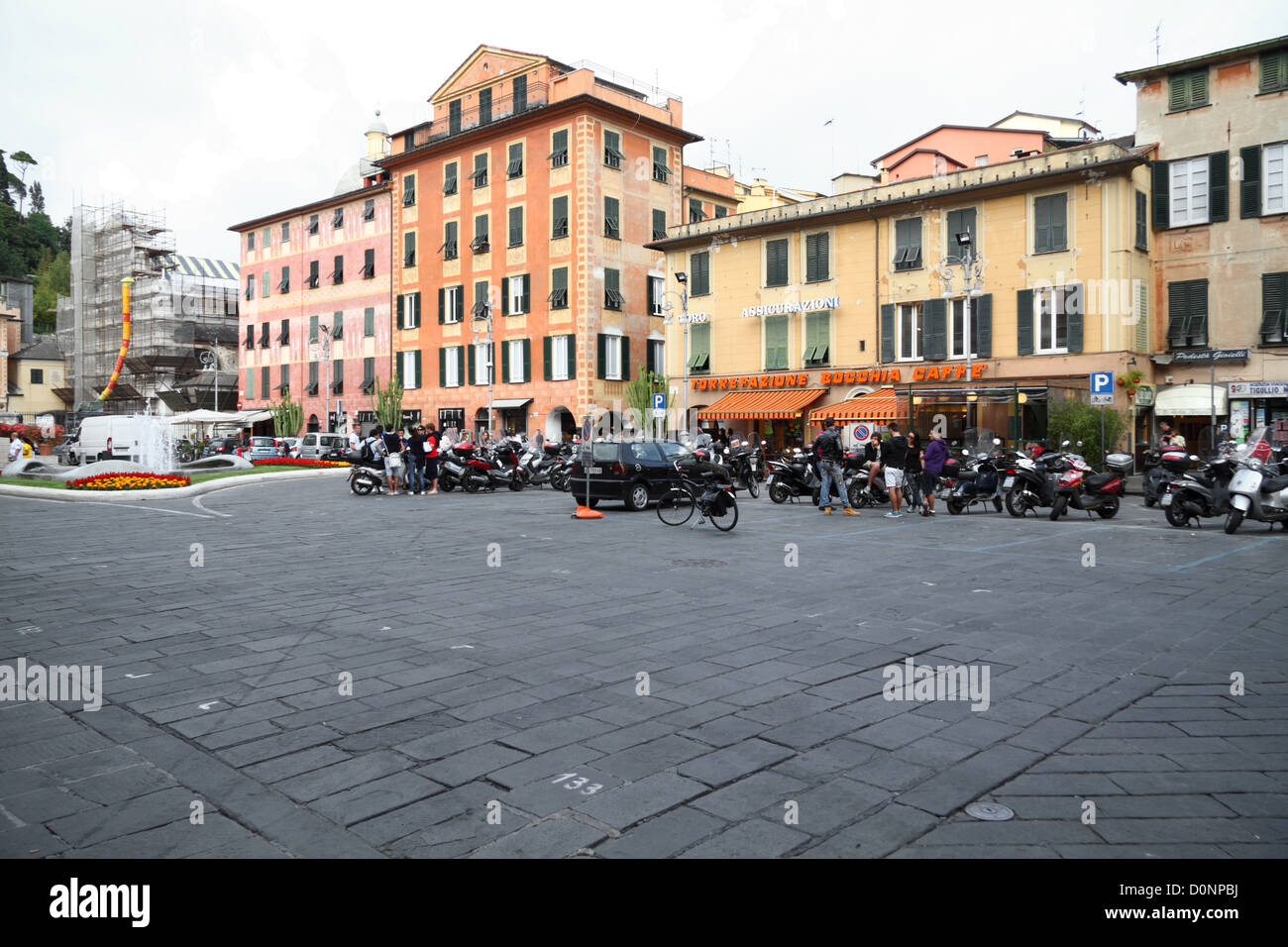 Piazza Giacomo Matteotti in Chiavari, Liguria, Italy Stock Photo - Alamy