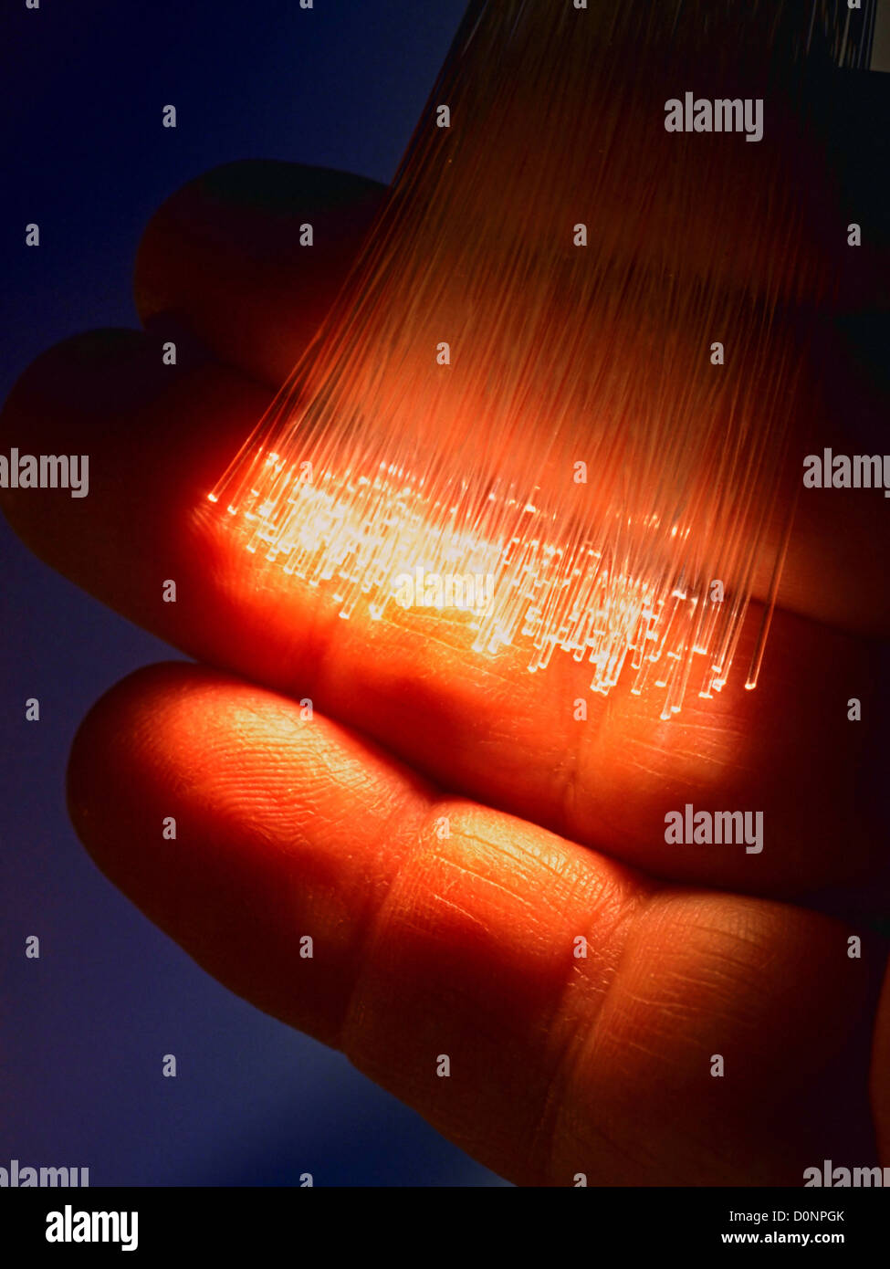 Group of fiber optic strands hi-res stock photography and images - Alamy