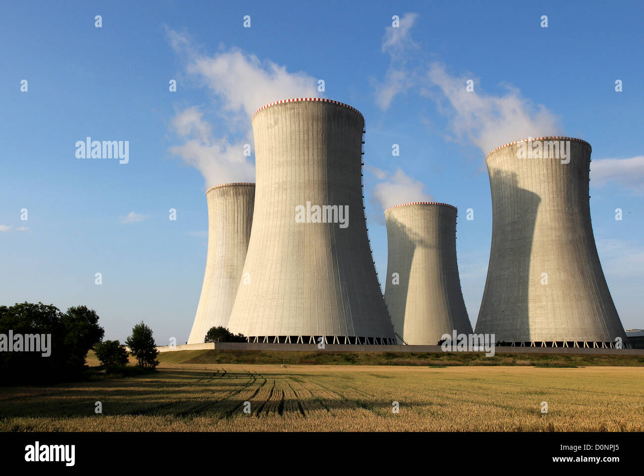 Panorama cooling towers nuclear hi-res stock photography and images - Alamy