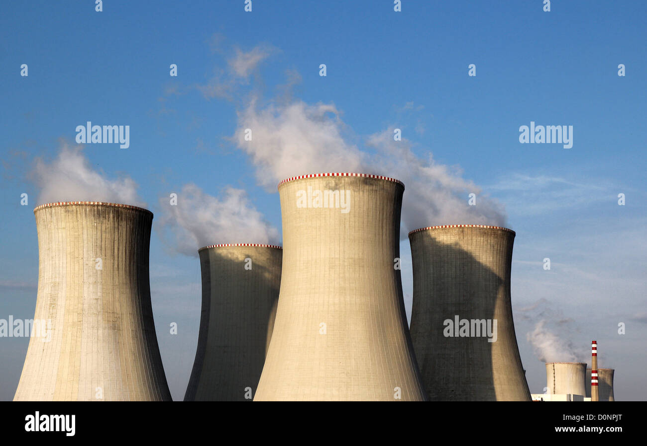 Panorama cooling towers nuclear hi-res stock photography and images - Alamy