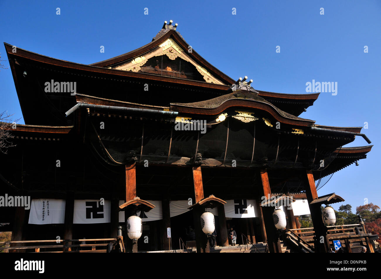 Main hall, Hondo, Zenkoji temple, Nagano, Japan Stock Photo - Alamy