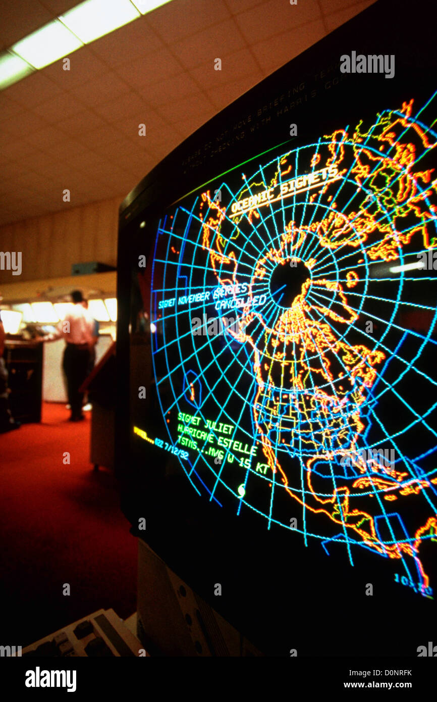 Computer Weather Map Stock Photo - Alamy