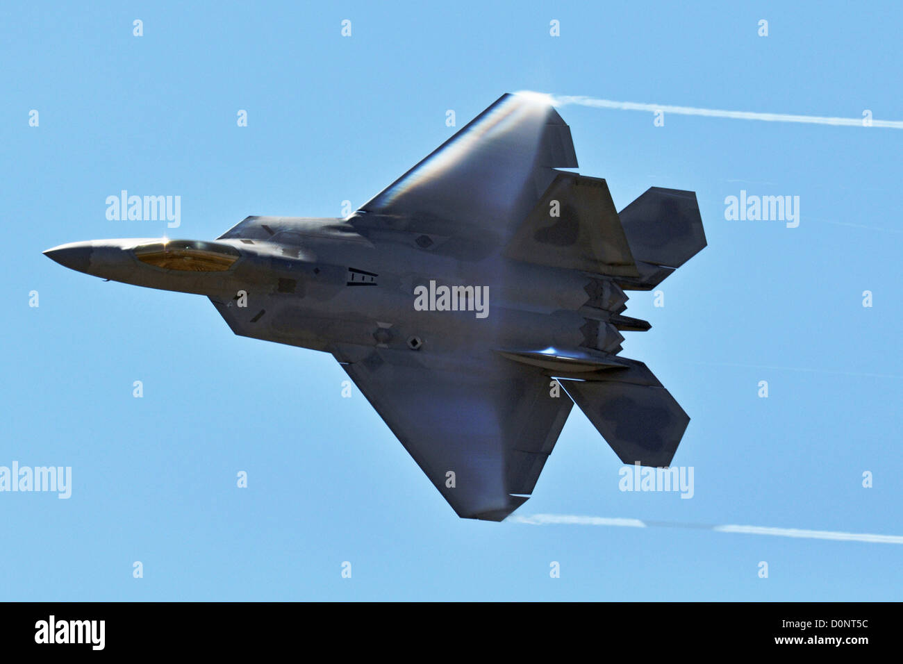An F-22 Raptor performs flyby during 75th Anniversary Air Show Eglin ...