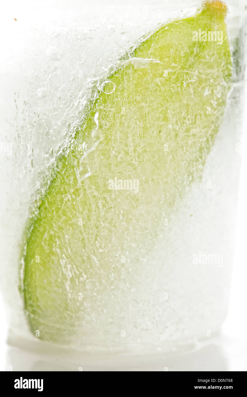 Sliced cucumber in ice Stock Photo - Alamy