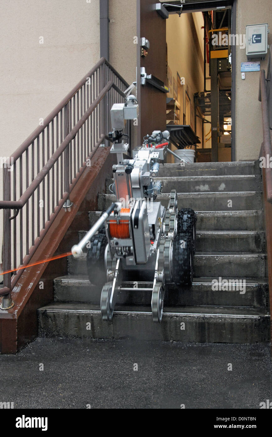 An F6A robot used explosive ordnance disposal Airmen 51st Civil ...