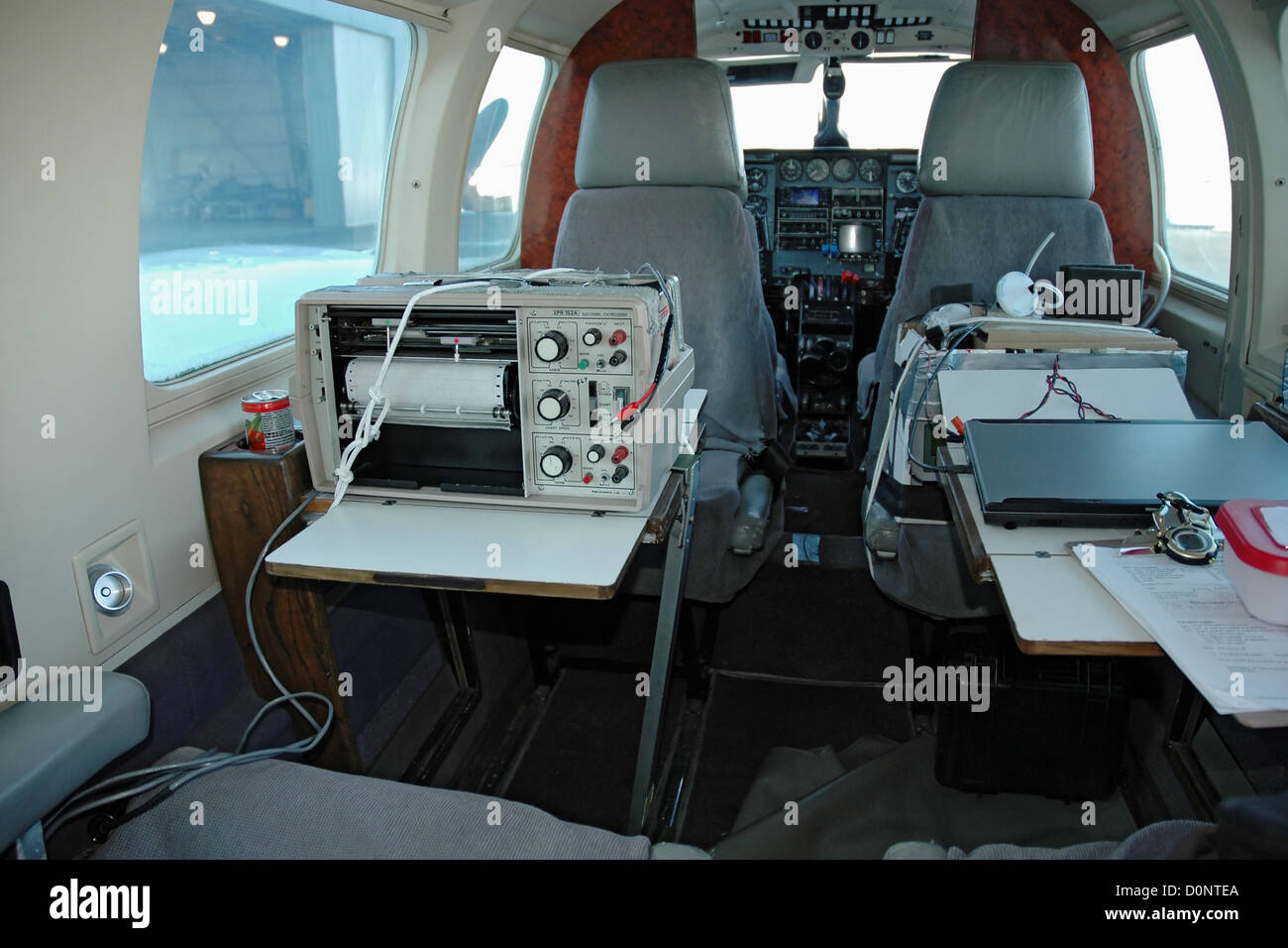 Observation Equipment in Airplane Stock Photo - Alamy