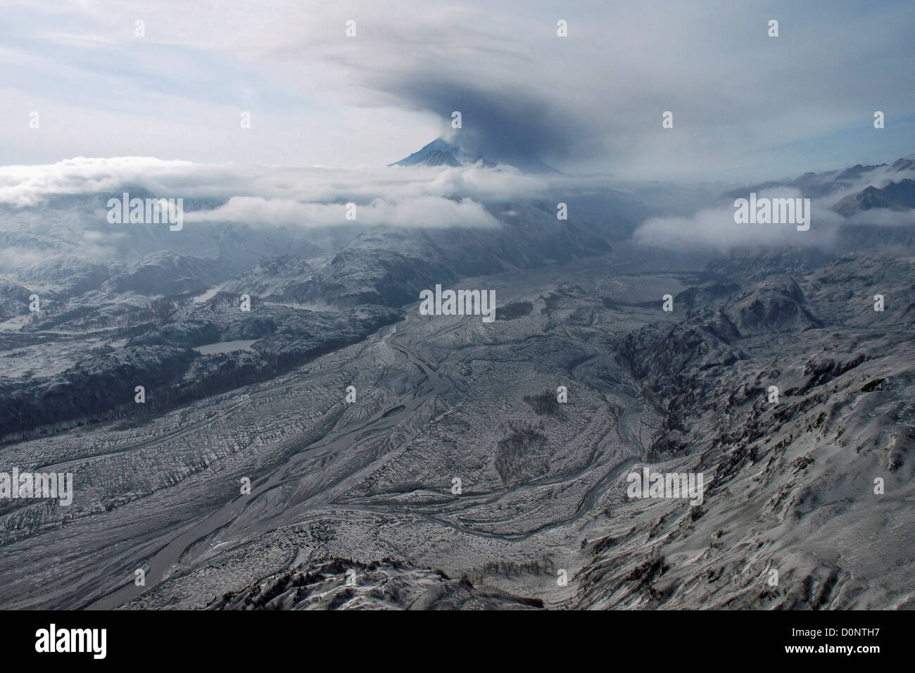 Redoubt Volcano Erupting Stock Photo - Alamy