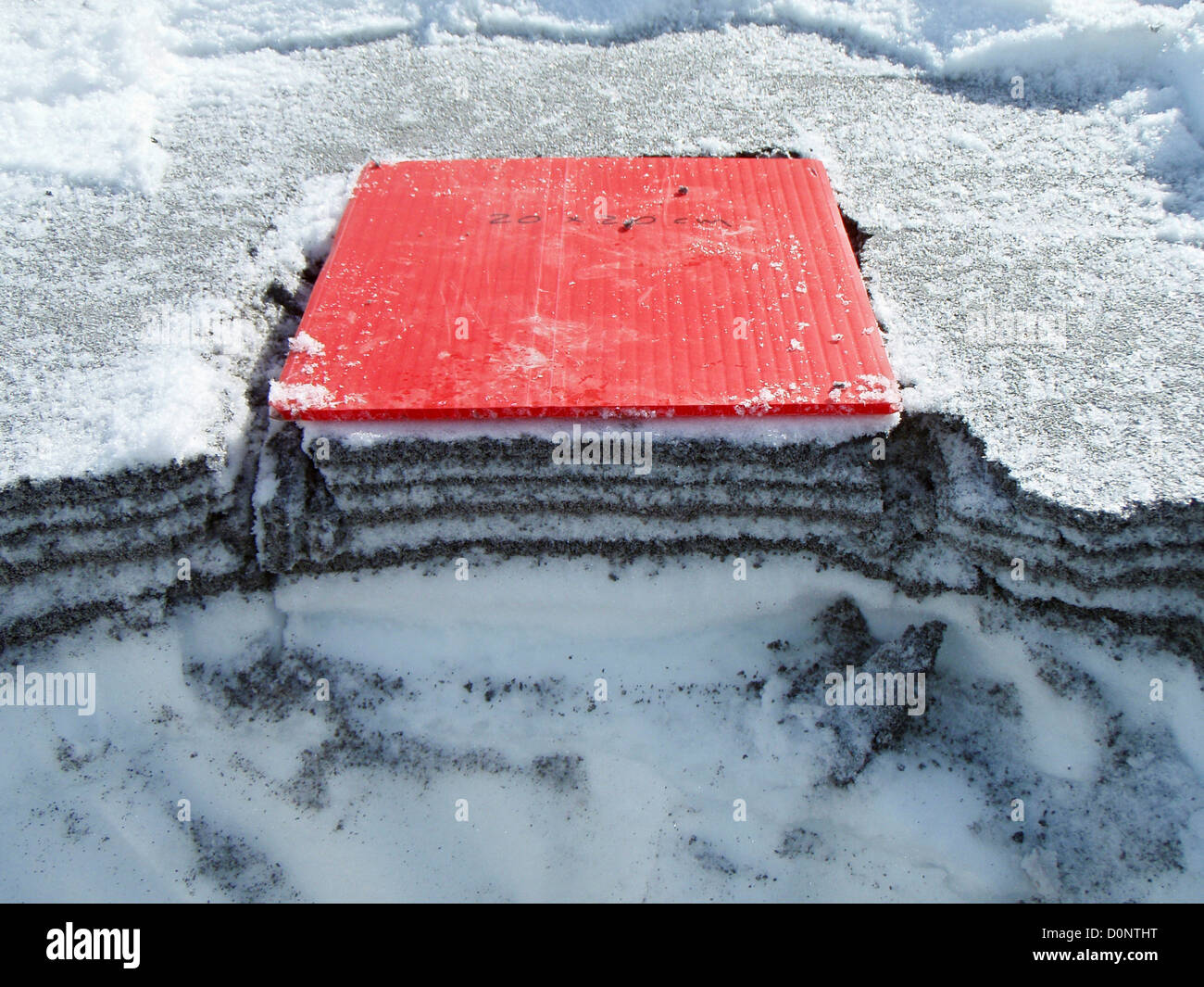 Layers of Tephra Stock Photo - Alamy