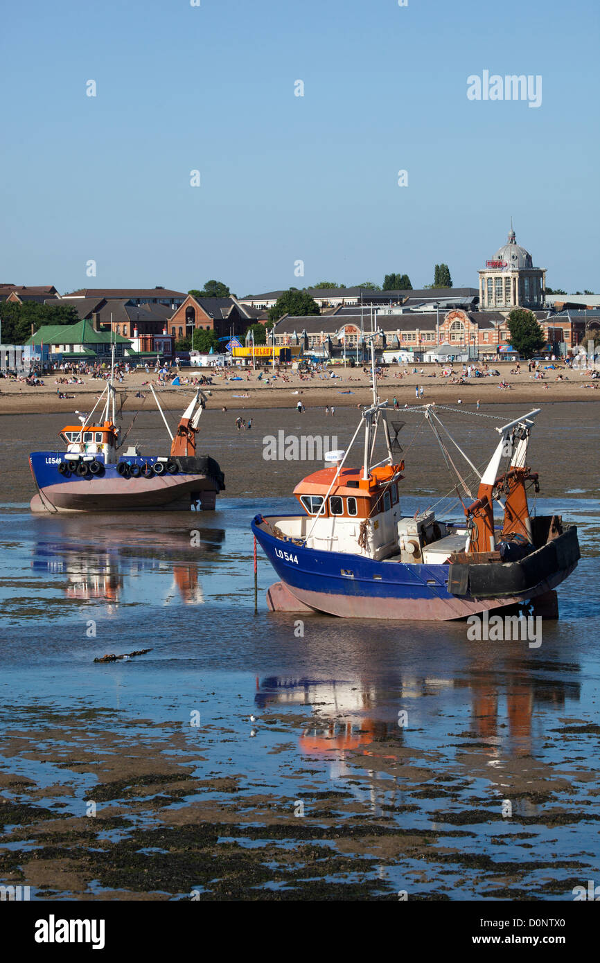 Fishing Boats at Southend on Sea Essex Stock Photo - Alamy