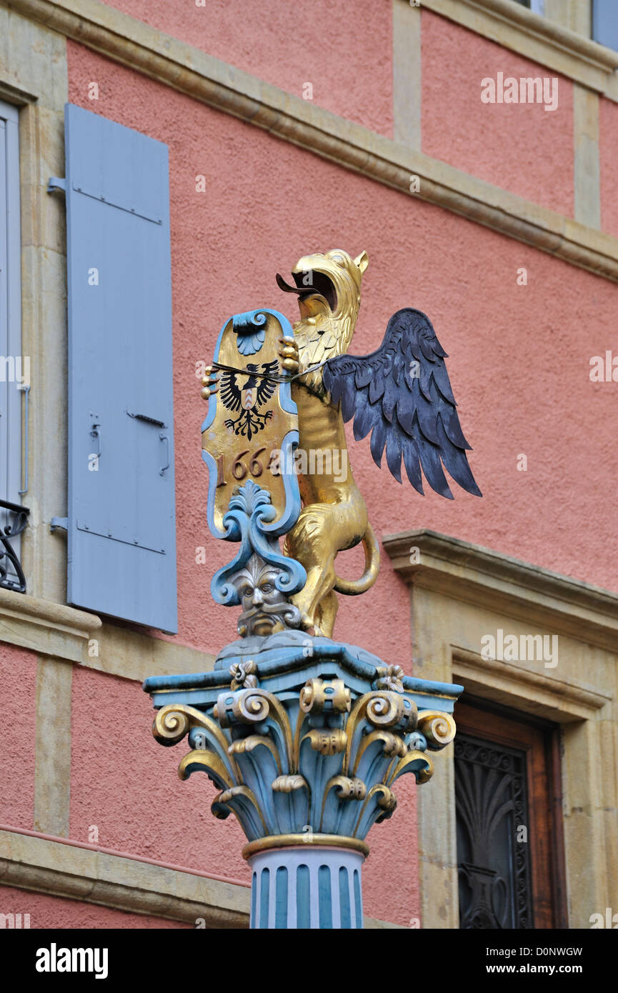 Heraldic emblem, Neuchatel, Switzerland Stock Photo - Alamy