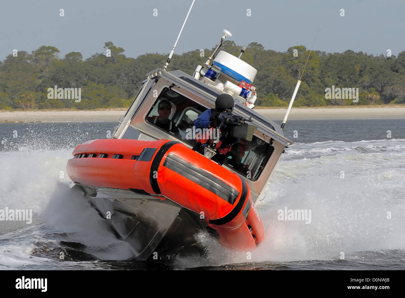 Training on a Tactical Operations Boat Stock Photo - Alamy