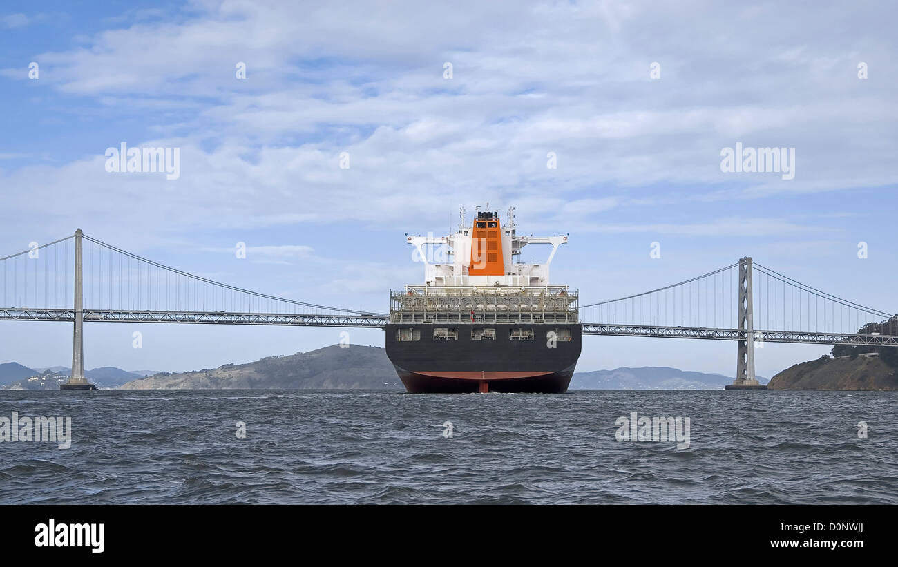 Stern of M/V Cosco Busan Stock Photo - Alamy