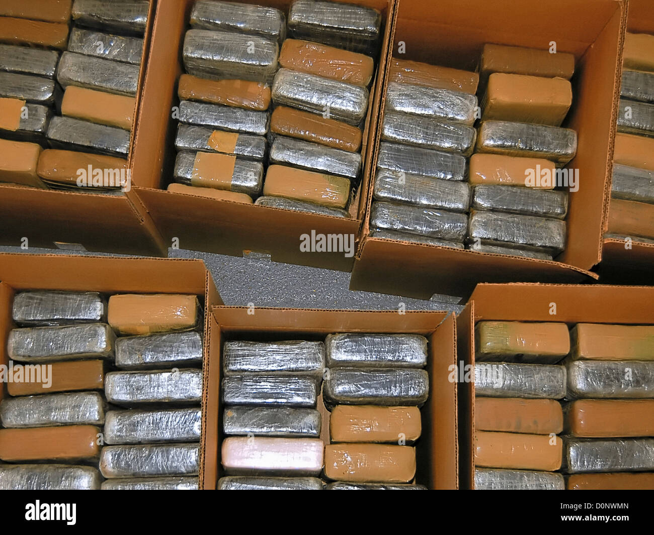 Narcotics from Drug Seizure Stock Photo - Alamy