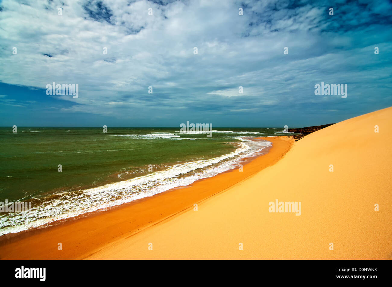 A view of the Colombian coastline in La Guajira Stock Photo - Alamy