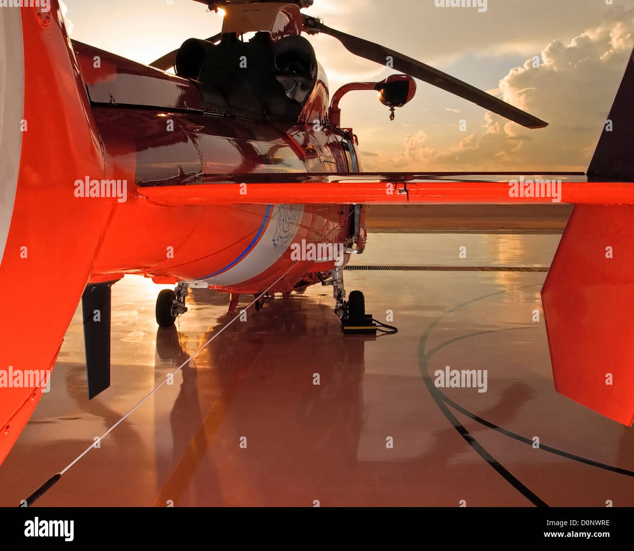 Rear of Dolphin Helicopter Stock Photo - Alamy