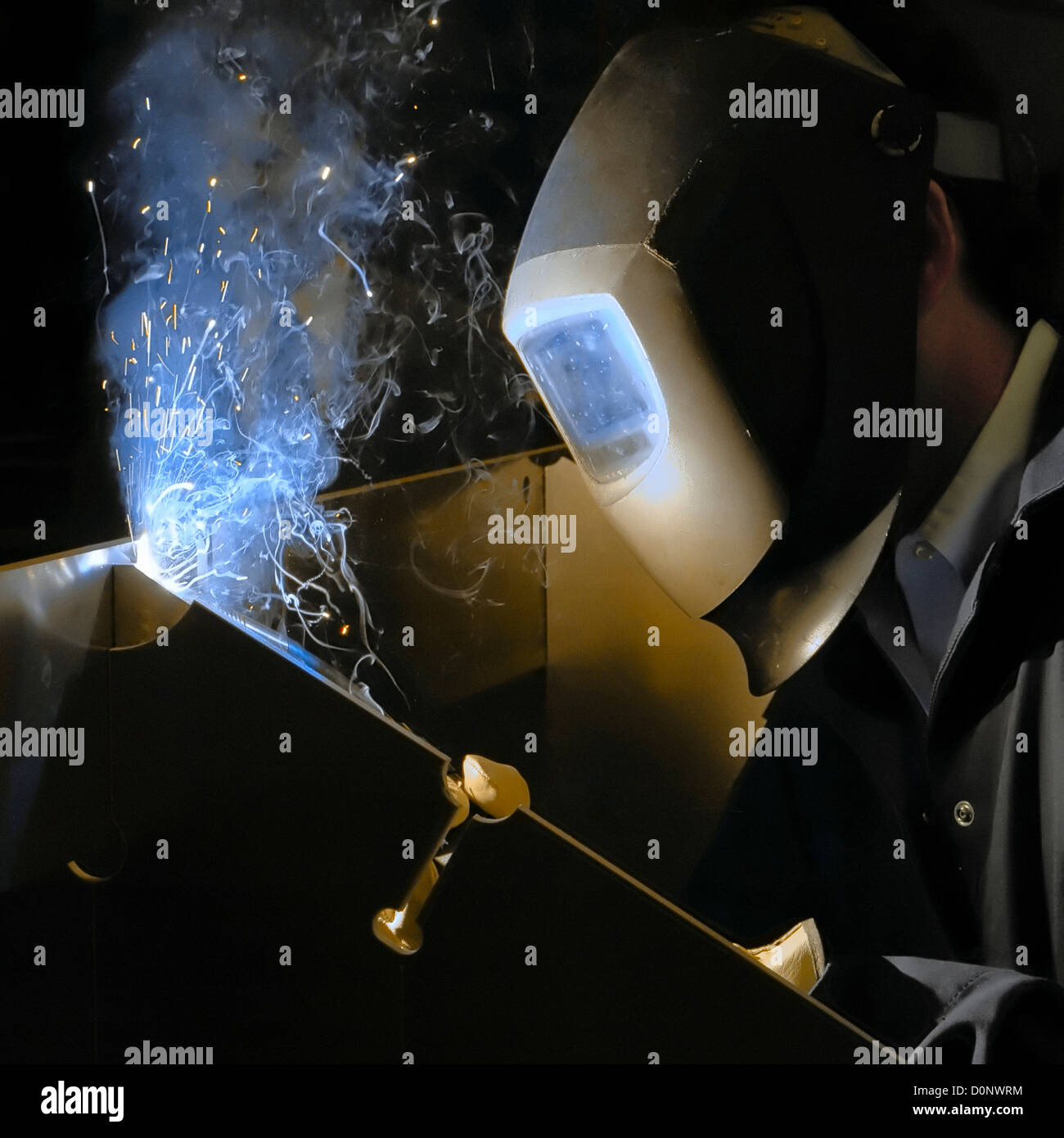 Welding Keel of New Response Boat Stock Photo - Alamy